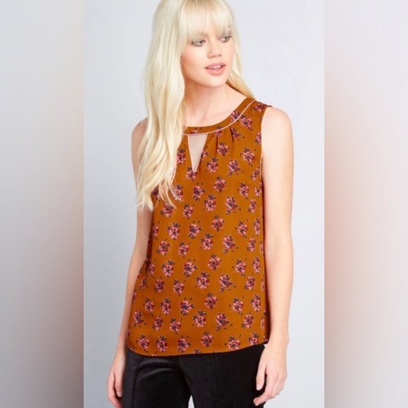 Modcloth | Tops | Modcloth Envisioned Aesthetic Sleeveless Top | Poshmark